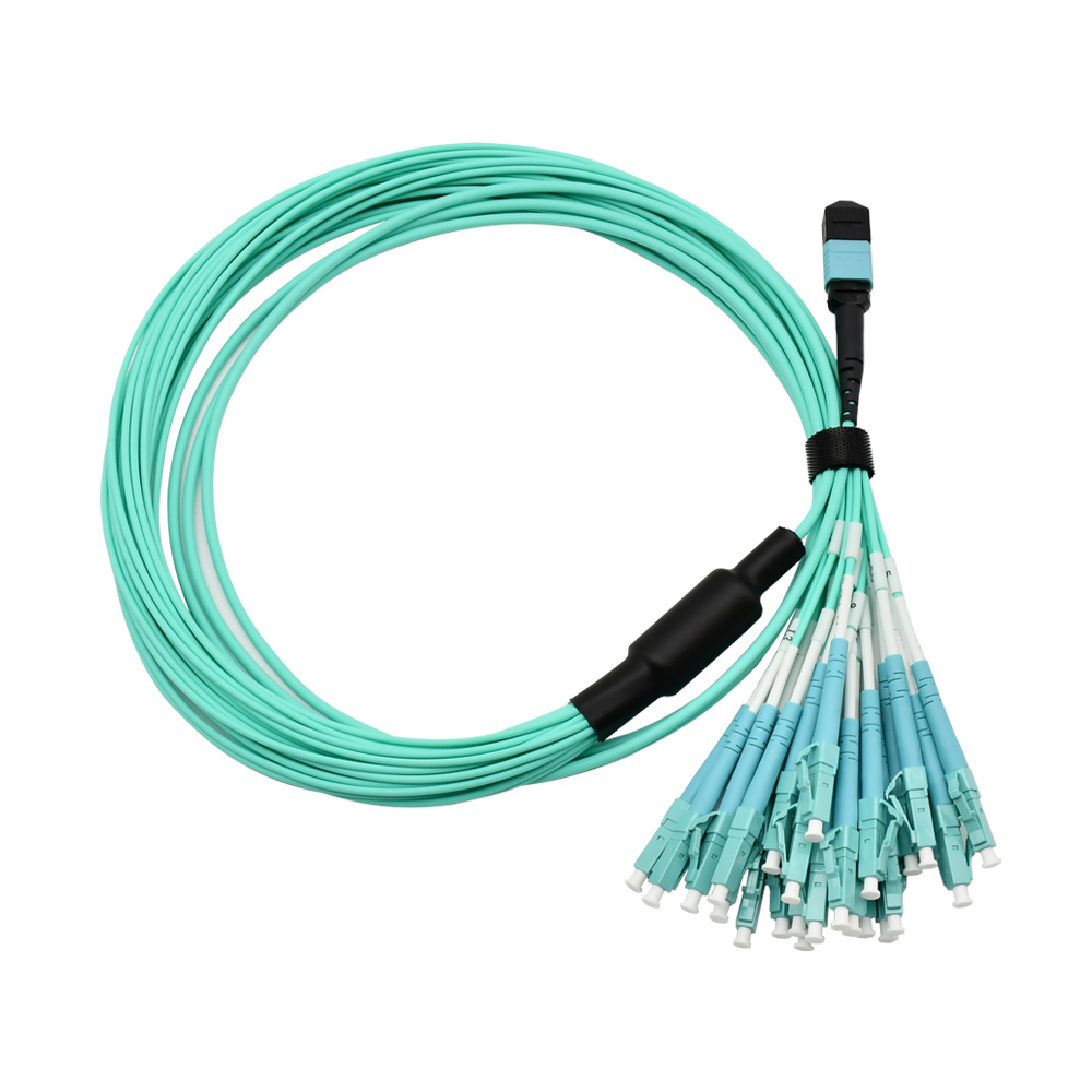 Fiber Optic Patch Cable|Fiber Optic Patchcord MPO-LC/UPC Male 24 Cores Type B Multimode 10G OM3 ...